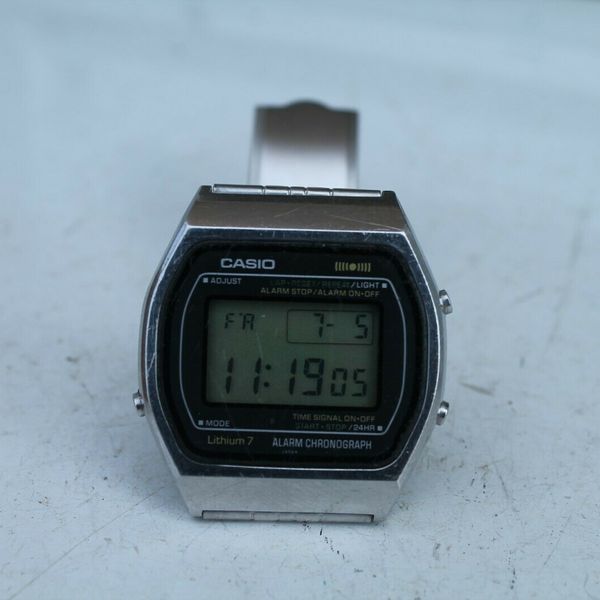 Old Rare Man Wrist Watch Casio Lithuim 7 Alarm LSD Chronograph Model ...