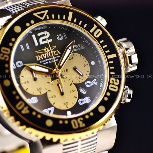 Invicta Men's 52mm Grand Pro Diver Combat Seal Chronograph 500M Diver ...