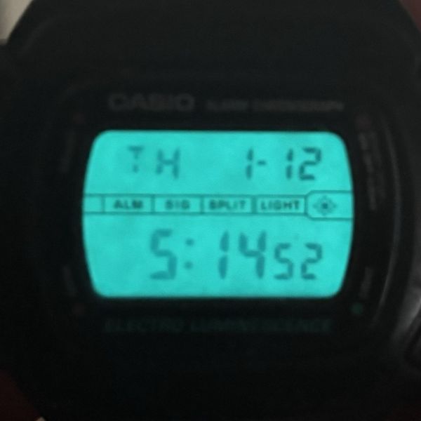 Vintage Casio W-740 100m Multi Function Classic Digital Watch Alarm ...