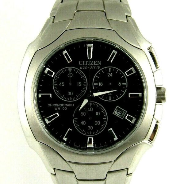 Citizen Eco-Drive H500-S063418 Chronograph WR100 Men's Watch ...