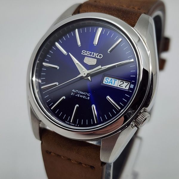 Seiko 5 SNKL43K1 Automatic Stainless Steel Analog Mens SNKL43 Brown ...