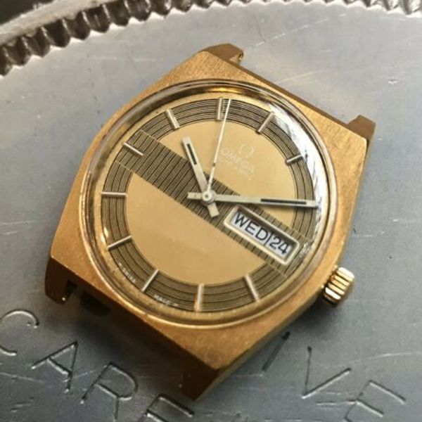 Omega Automatic Day Date 1660141 Cal 750 Gold Plated | WatchCharts ...