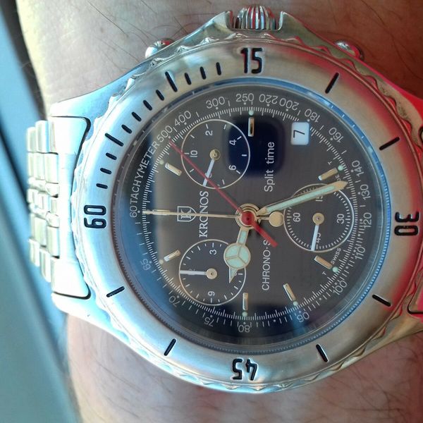 腕時計 Kronos Vintage Collection CHRONO-S 4.169.5.0.81 Swiss Watch NOS ...