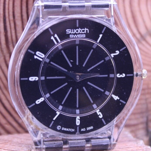 SWATCH SWISS THIN VINTAGE WRIST WATCH AG 2005, 34mm RUNS (HJ ...