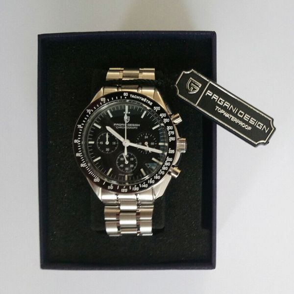 Pagani Design PD-1701 New V6 Speedmaster Chronograph Watch VK63 Quartz ...
