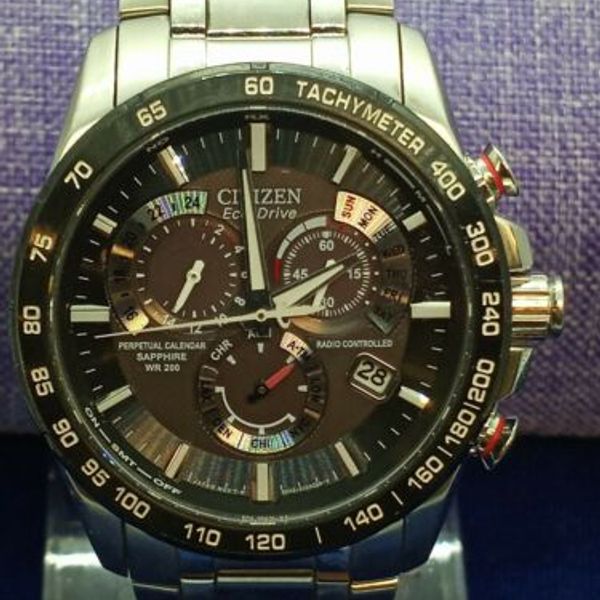 Citizen Eco-drive E650-S075173 Perpetual Chrono AT Radio Controlled ...