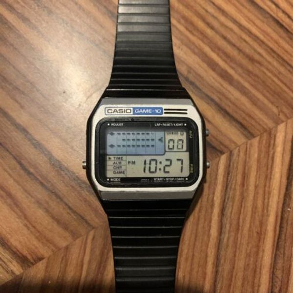 CASIO GM-10 "UFO" INVADER GAME VINTAGE DIGITAL WATCH JAPAN 1980 ...