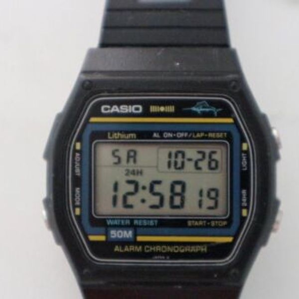 1980s Vintage CASIO W-24 A (248) MARLIN Japan Watch - New Battery Fully ...