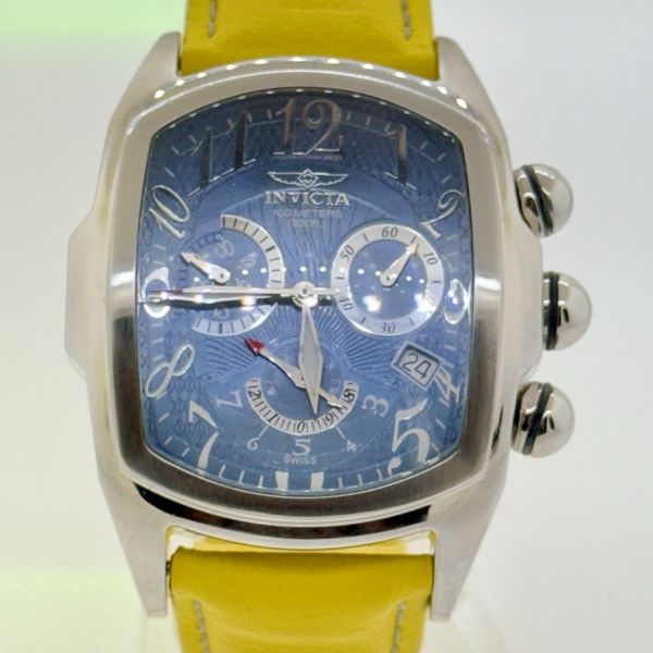 Rare Vintage Invicta Men's Lupah Dragon Chronograph Watch 2099 Blue ...
