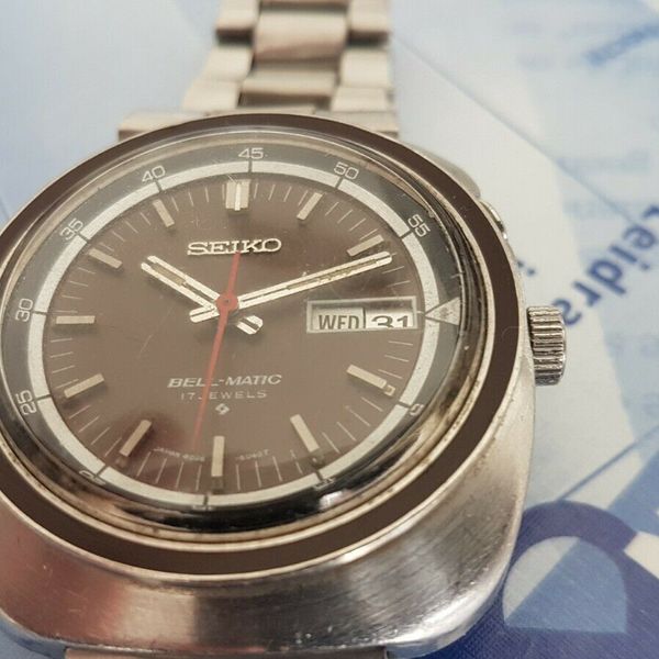Seiko Bell-matic 4006-6021 all original nice brown dail | WatchCharts ...