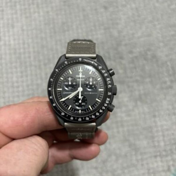 Reloj Swatch Omega Speedmaster Mission to Mercury Gris | WatchCharts ...
