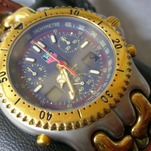 TAG HEUER SEL.s/el, CHRONOGRAPH 1/100, professional 200m, AYRTON SENNA ...