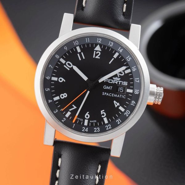 Fortis Spacematic Pilot GMT Automatic Stainless Steel Men's Watch Ref ...