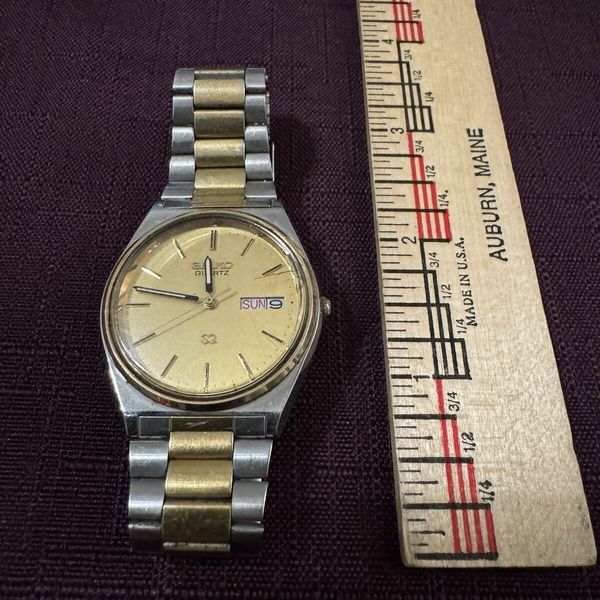 Vintage Men's Seiko 8123-7239 Gold & Silver Two Tone Day Date As Is For Parts | WatchCharts ...