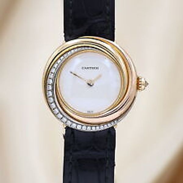 Cartier Trinity Quartz Lady Factory Diamond Set 2357 Box | WatchCharts ...
