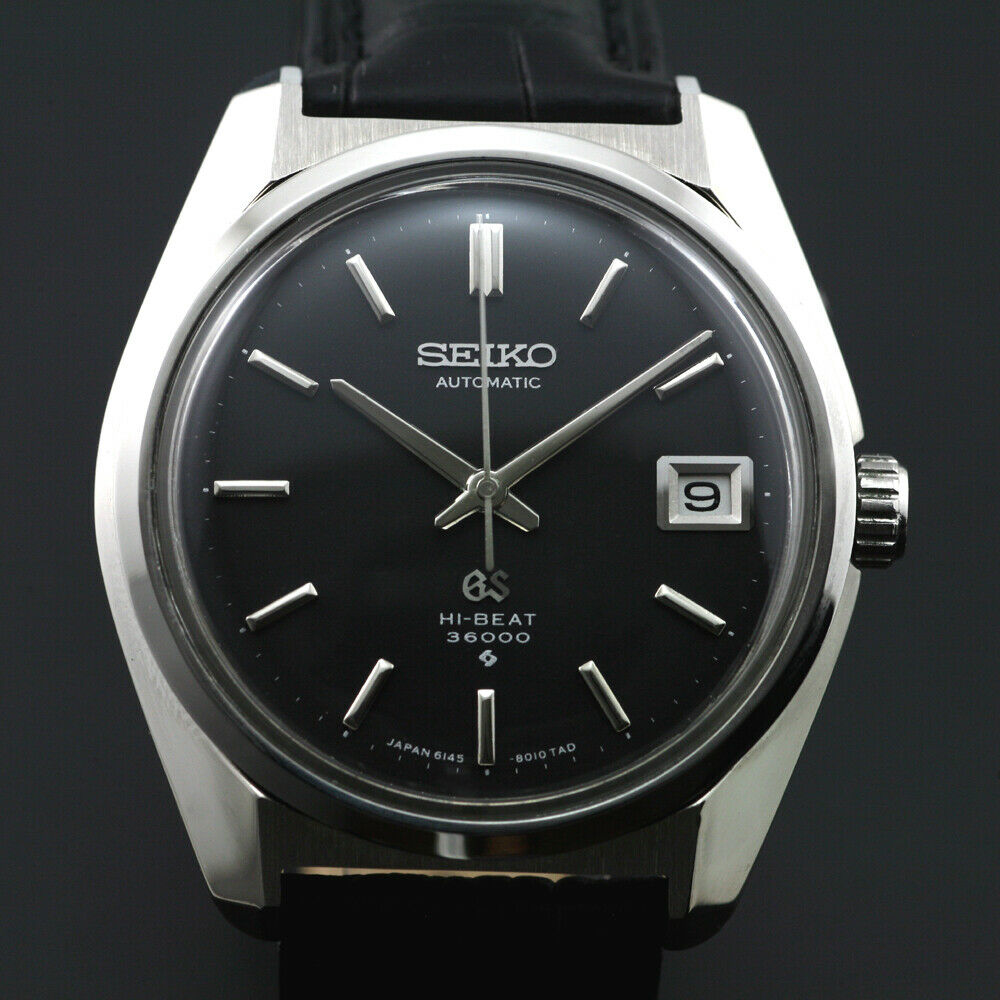 GRAND SEIKO GS 36000 HI-BEAT 6145-8000 ST.STEEL MEN`S ANALOG DRESS AUTO WATCH | WatchCharts ...