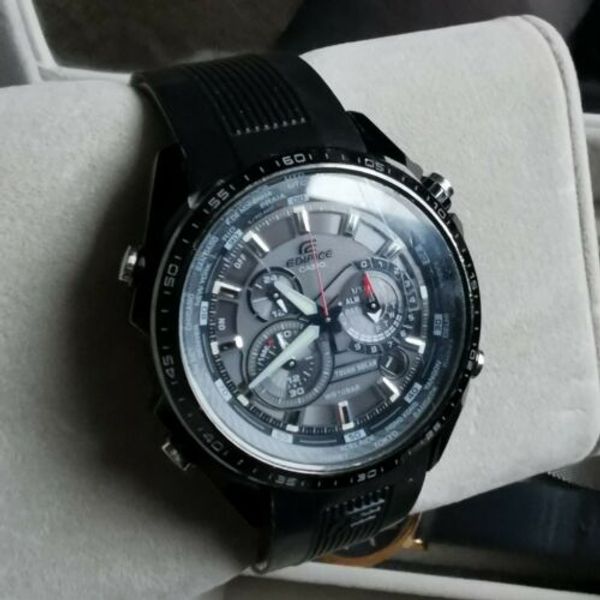 Casio Edifice EQS-500 5123 Solar World Time Waterproof Chronograph ...