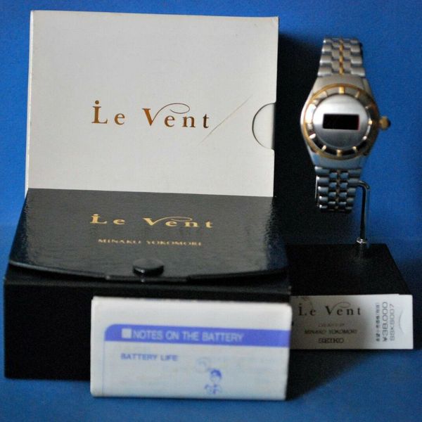 VINTAGE SEIKO LED L600-4010. LE VENT. BY MINAKO YOKOMORI. V.V.RARE. NOS ...