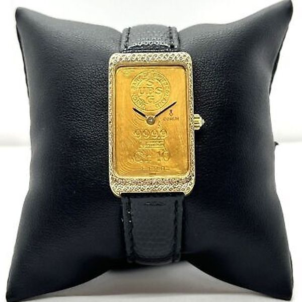CORUM 10 GRAM GOLD INGOT 18K CUSTOM DIAMOND BEZEL WATCH | WatchCharts ...