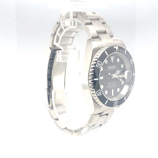 SEIKO SUBMARINER MOD EXHIBITION CASE BACK - BLACK - GLIDE LOCK CLASP ...