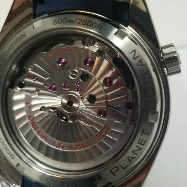 Omega Seamaster Planet Ocean 232.32.44.22.03.001 Blue Dial Rubber 43.5 ...