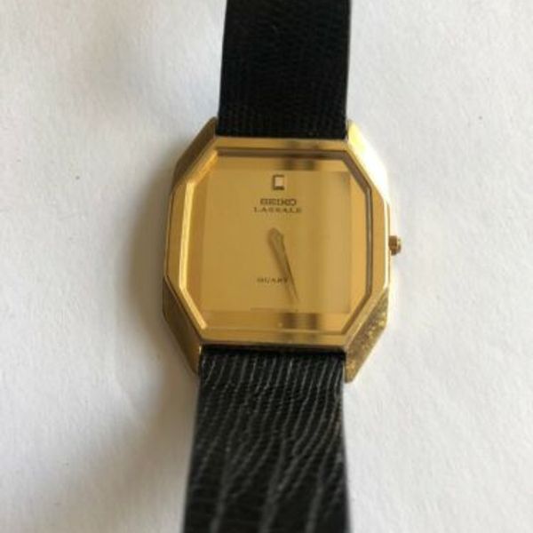 Vintage Seiko Lasalle Gold Slim Octogon Quartz Watch 9300-5129 | WatchCharts Marketplace