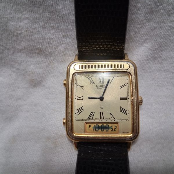 Rare SEIKO Watch Ana-Digi Alarm Chronograph Vintage Seiko H249-5110 ...
