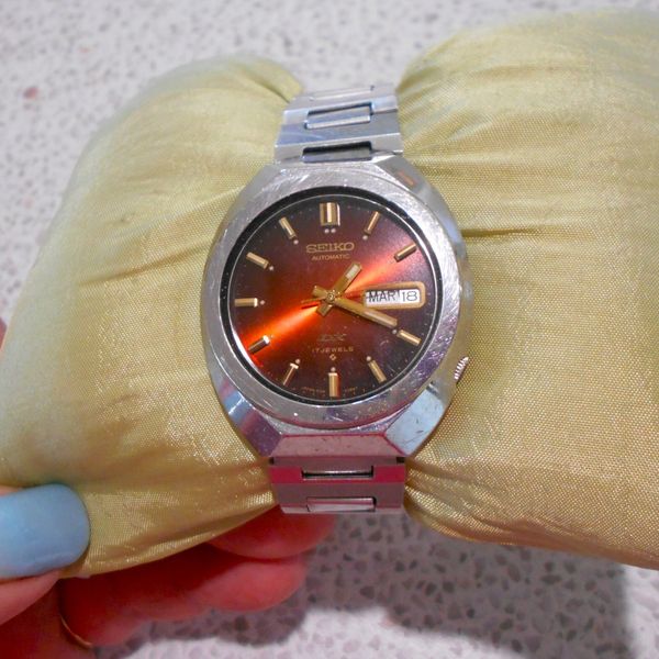 Vintage 1974 Seiko DX Automatic 17 Jewel Men's Watch - 6106-7739 Bronze ...