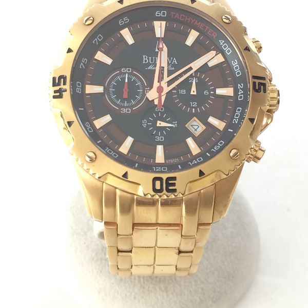 [Used] BULOVA Bulova / Quartz watch / Analog / Stainless steel / Black ...