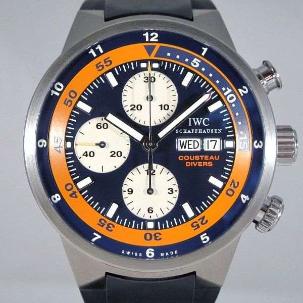 SOLD IWC Aquatimer Chronograph Cousteau Divers Limited 2500 44mm ...