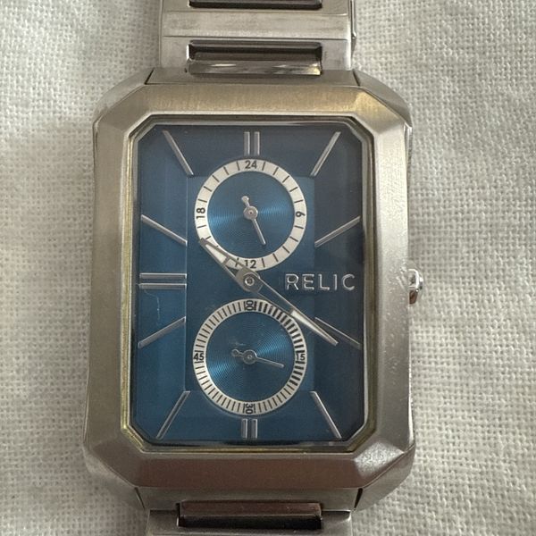 Relic Fossil 990400 Men Stainless Steel Watch New Battery No Box ...