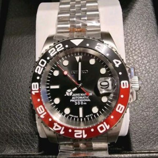 New Seiko Mod Watch "Coke" NH35 | WatchCharts Marketplace