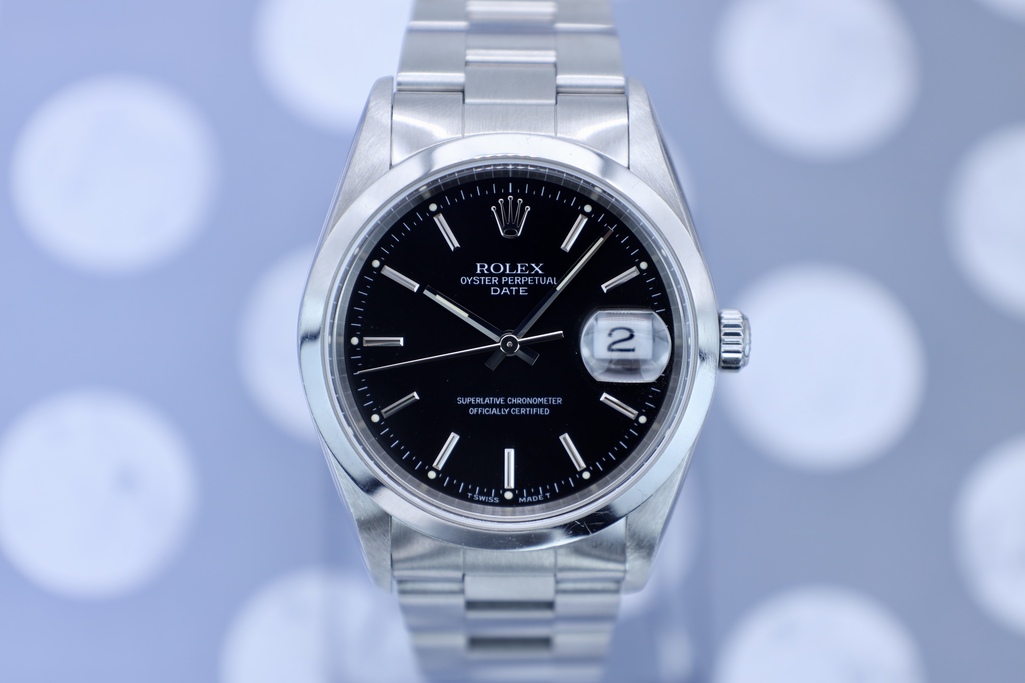 FS: 1998 Rolex Oyster Perpetual Date Ref. 15200 | Black Dial | WatchCharts