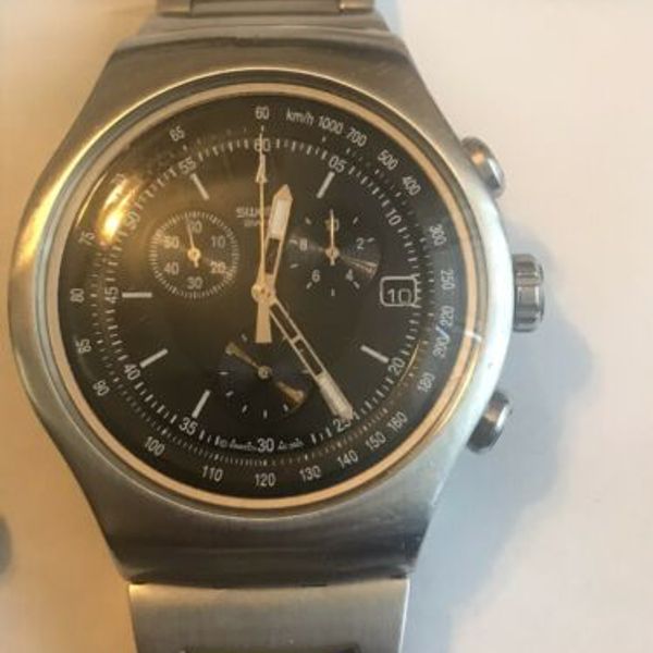 Swatch Irony Chronograph AG 2005 Stainless Steel 47mm Big Over Size ...