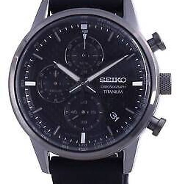 Seiko Discover More Titanium Chronograph Quartz 100M Mens Watch SSB393P1 | WatchCharts Marketplace
