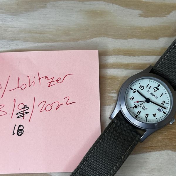 [WTS] St Moritz 36mm Quartz Titanium Field watch | Full Lume Dial ...