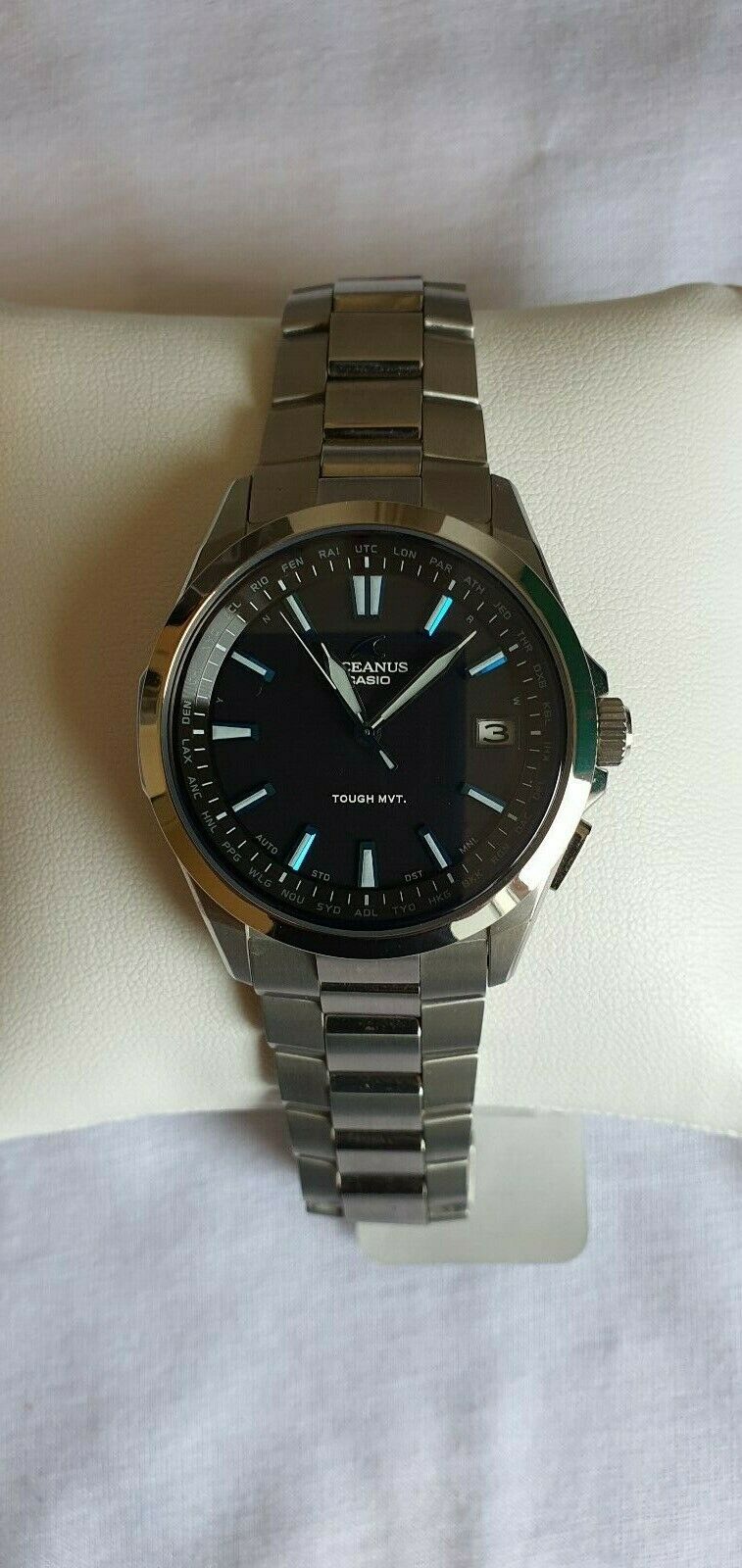 CASIO OCEANUS OCW-S100-1AJF TITANIUM WATCH, MULTI BAND 6 TOUGH SOLAR ...