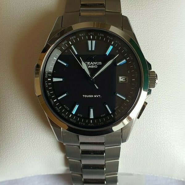 CASIO OCEANUS OCW-S100-1AJF TITANIUM WATCH, MULTI BAND 6 TOUGH SOLAR ...