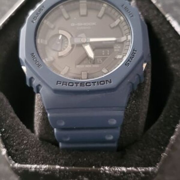 Casio G-Shock Solar Bluetooth Blue Resin CasiOak Watch WGAB2100-2A ...