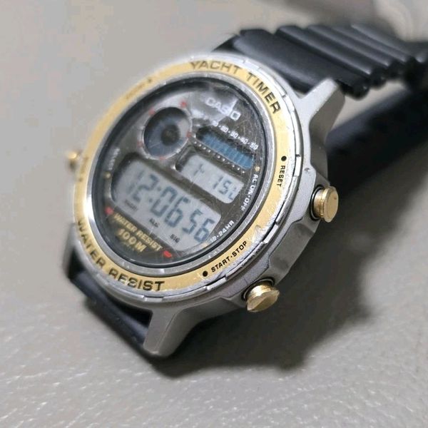 RARE! Vintage Casio 862 TRW-301 Yacht Timer Men's Digital Watch- Japan ...