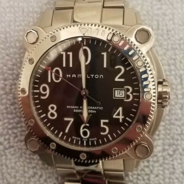 Hamilton BelowZero Khaki Automatic Mens Watch Swiss Made H785550 Date ...