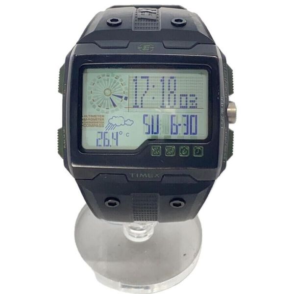 TIMEX EXPEDITION WS4 Quartz Digital Watch Rubber Black Stainless Steel ...