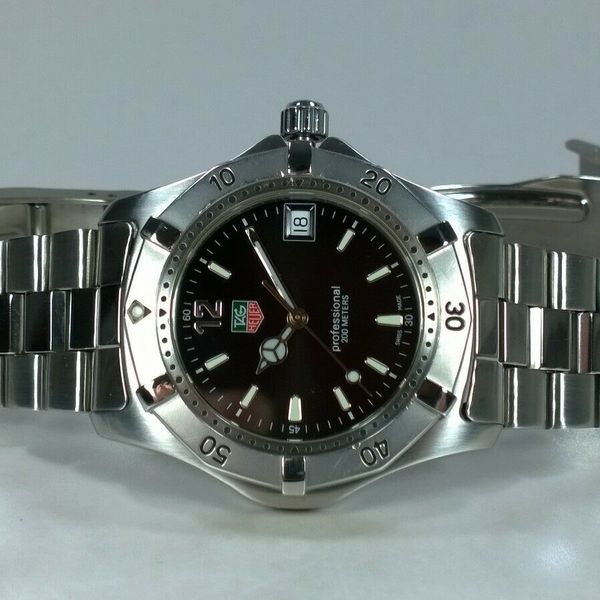 TAG Heuer 2000 Classic Gents Quartz Watch Black Dial Date Boxes & Books & Card | WatchCharts