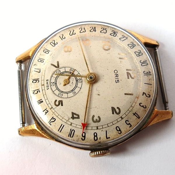 VINTAGE 1950'S MENS SWISS ORIS-POINTER DATE CAL. 453 MANUAL WIND | WatchCharts Marketplace