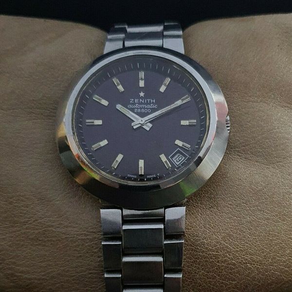 ZENITH 28800 AUTOMATIC cal.2562PC VINTAGE 70's RARE 23J SWISS WATCH ...