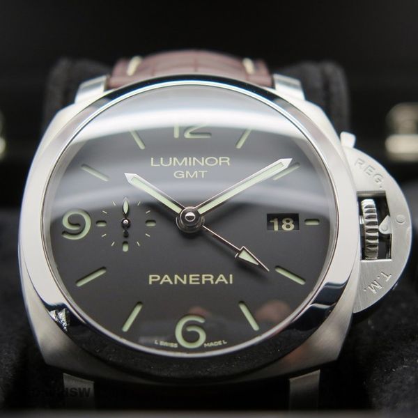 FS: Panerai PAM 320 LUMINOR 1950 MARINA 3 DAYS GMT-STAINLESS STEEL-N ...
