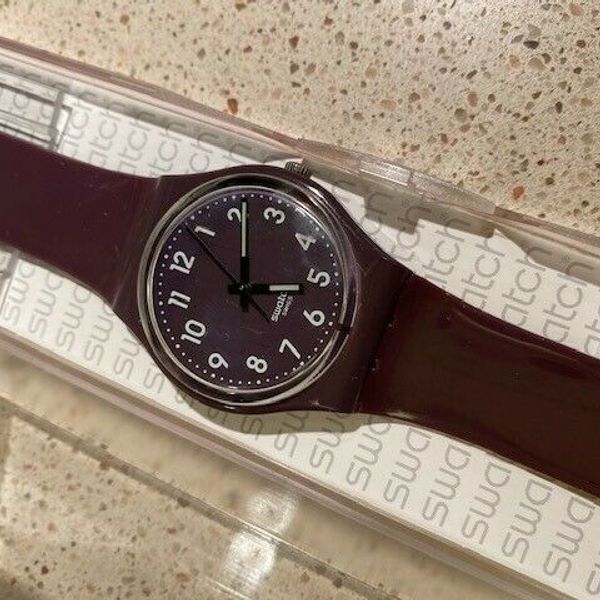 Swatch 2010 "Shiny Plum" GV124 Watch, Original Case/Papers | WatchCharts