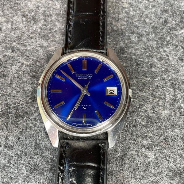 Vintage 1970s SEIKO ‘Proof’ 7005-8020 BLUE SUNBURST automatic watch | WatchCharts Marketplace