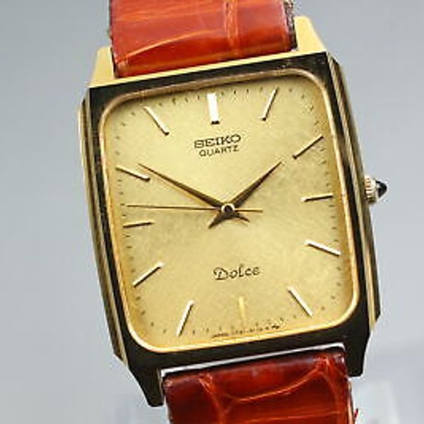 [Exc+5] Vintage SEIKO Dolce 7731-5110 Gold Dial Quartz Men's Watch From JAPAN | WatchCharts ...