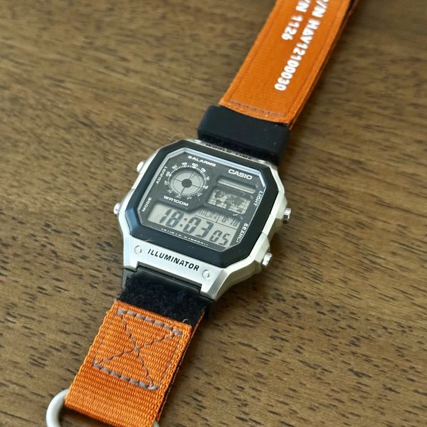 Casio AE-1200WH Digital Mens Watch - Custom Build Haveston Strap ...